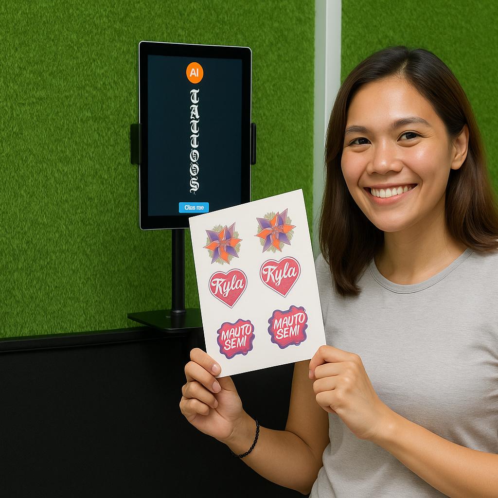 AI Tattoo Station for Events | UAE’s First Interactive Tattoo Experience